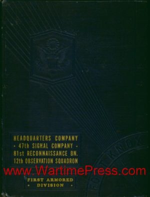 01 1st Armored Division | Wartime Press